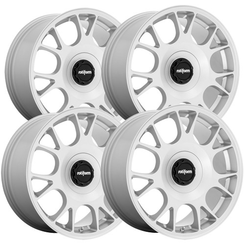 (Set-4) Rotiform R188 TUF-R 20x8.5 5x108/5x120 +35mm Silver Wheels Rims ...