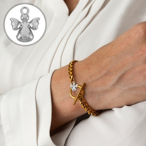 10 Pcs Mini Angel Necklace Jewelry Making Charms Metal Earring Pendants ...