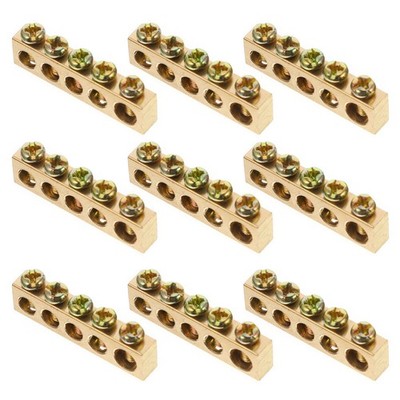 10 Pcs Terminals Disconnect Block Screw Clip Power Supply Distribution ...