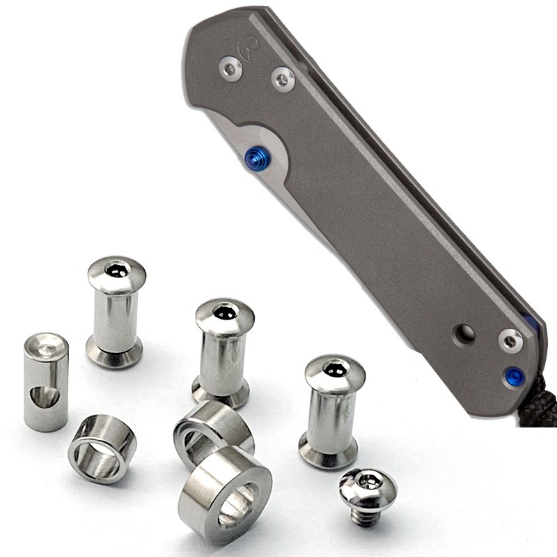 Titanium DIY Folding Knife Handle Screws Set for Chris Reeve Large ...