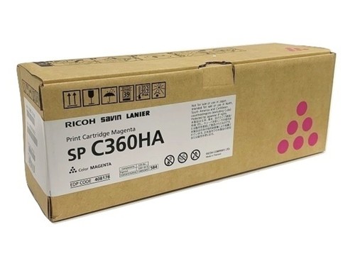 Genuine Ricoh 408178 Magenta High Yield Toner Cartridge