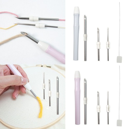 Knitting DIY Punch Needle Tool Poke Needle Embroidery Stitch Pen ...