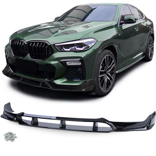 Lip Front Spoiler Black Gloss for BMW X6 G06 Since 2019- Without M ...