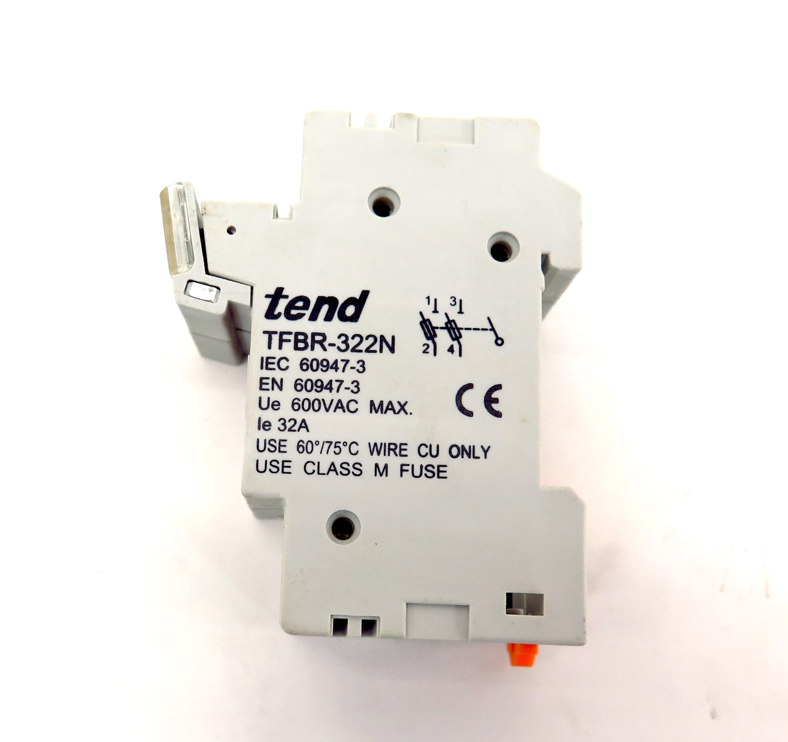Tend Fuse Holder TFBR-322N 600VAC 32A (2) | eBay