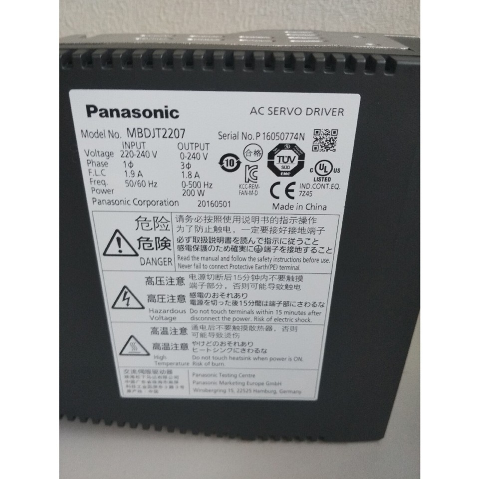 One Used Servo Drive For Panasonic MBDJT2207 Tested Free Shipping | eBay