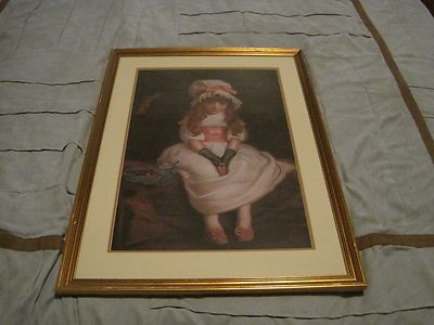 Pears Victorian Girl "Cherry Ripe" framed & Matted Art Print 19x27" | eBay