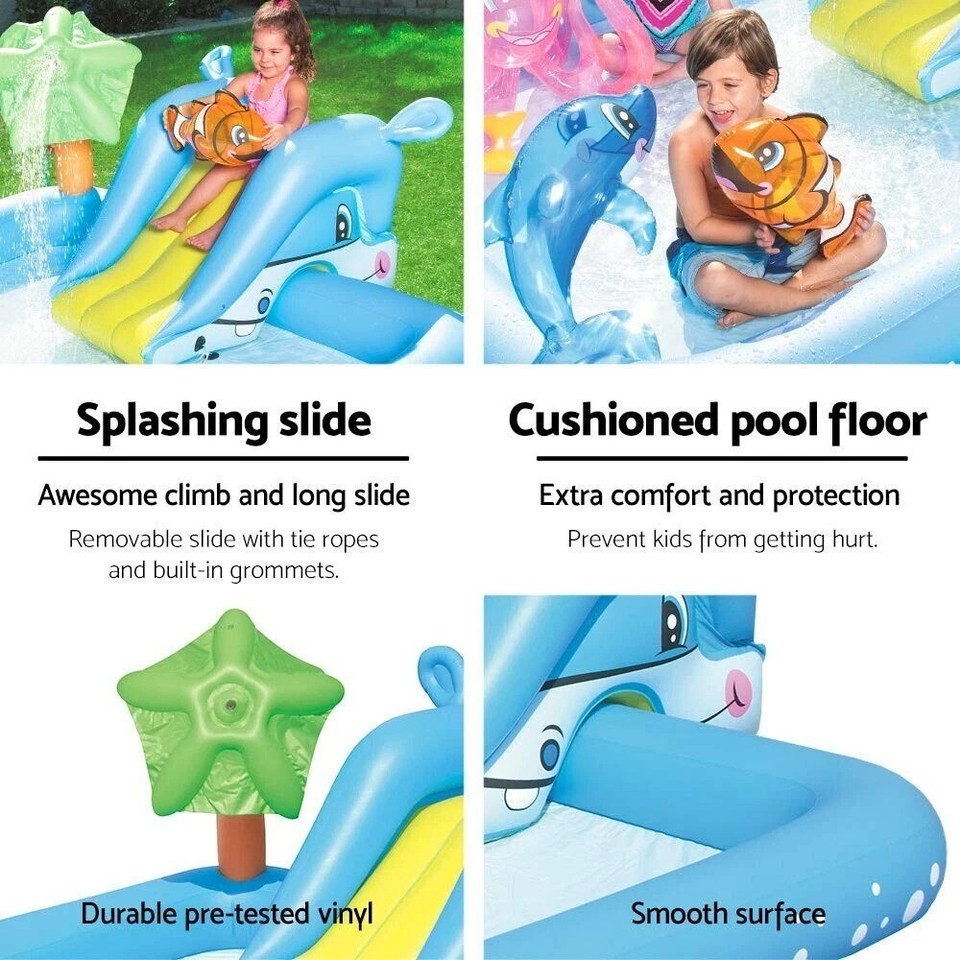 Bestway Kinderpool mit Rutsche Planschbecken Waterplay Aufblasbar ...