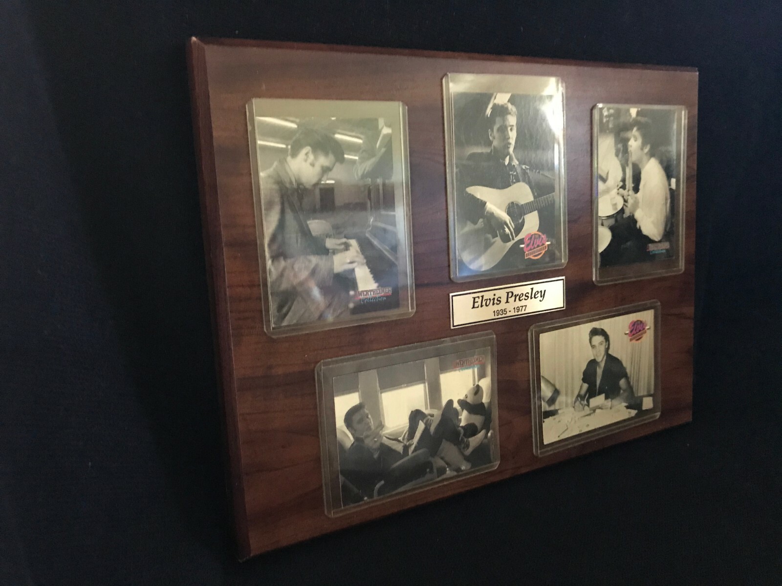 Elvis Presley Commemorative Wooden Plaque Vintage Collectible ...