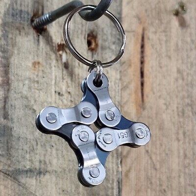 Unique Upcycled Mountain Bike Chain Keyrings - Eco-Friendly Accessories ...