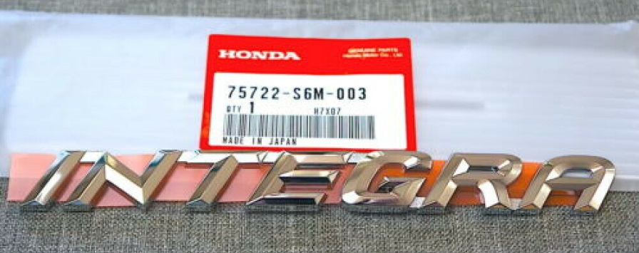 HONDA Genuine OEM Emblem Badge DC5 TYPE R 02-06 Rear INTEGRA ☆ 75722 ...
