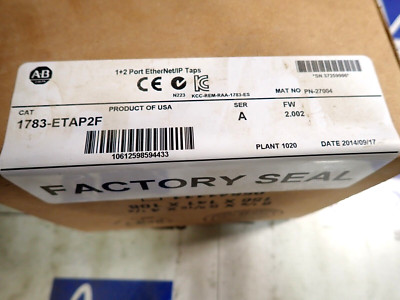 New Allen Bradley 1783-ETAP2F Series A 1 + 2 Port EtherNet / IP Taps FW ...