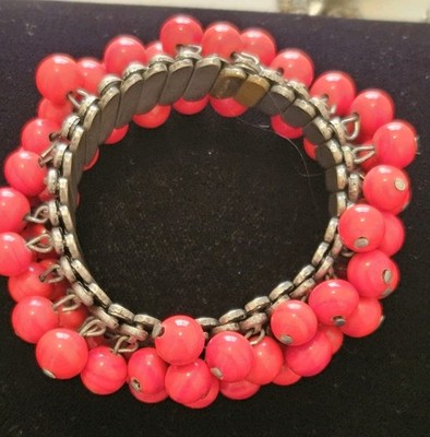 Vintage Made In Japan Cha Cha BRACELET Red Beads | eBay