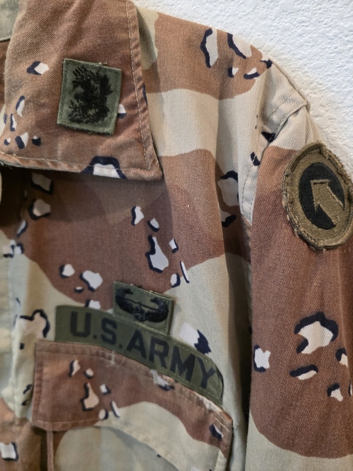 US Army Desert Camo DCU Jacket Chocolate Chip Small Regular Vintage ...