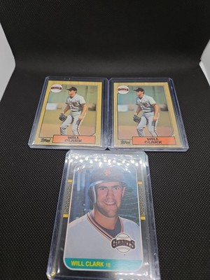 1987 Will Clark Rookie Lot Donruss Topps (3 Cards)-SF Giants | eBay