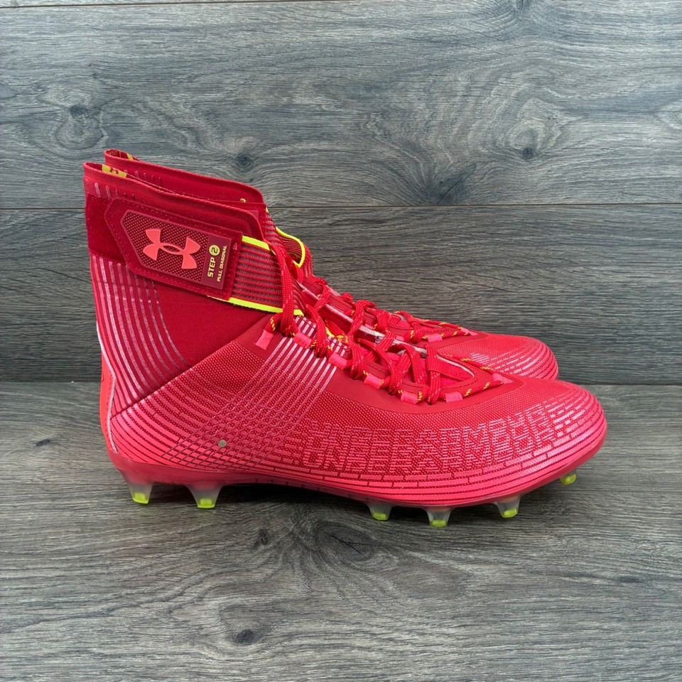 Under Armour UA Highlight MC Red Football Cleats Mens Size 13 | eBay