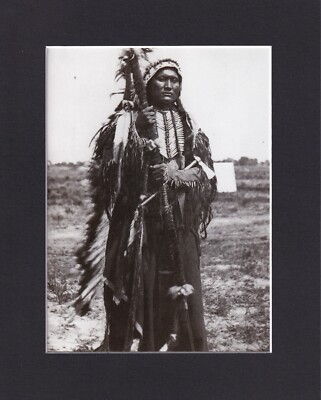 8X10 Matted Print American West Picture: William Saule, War Chief ...