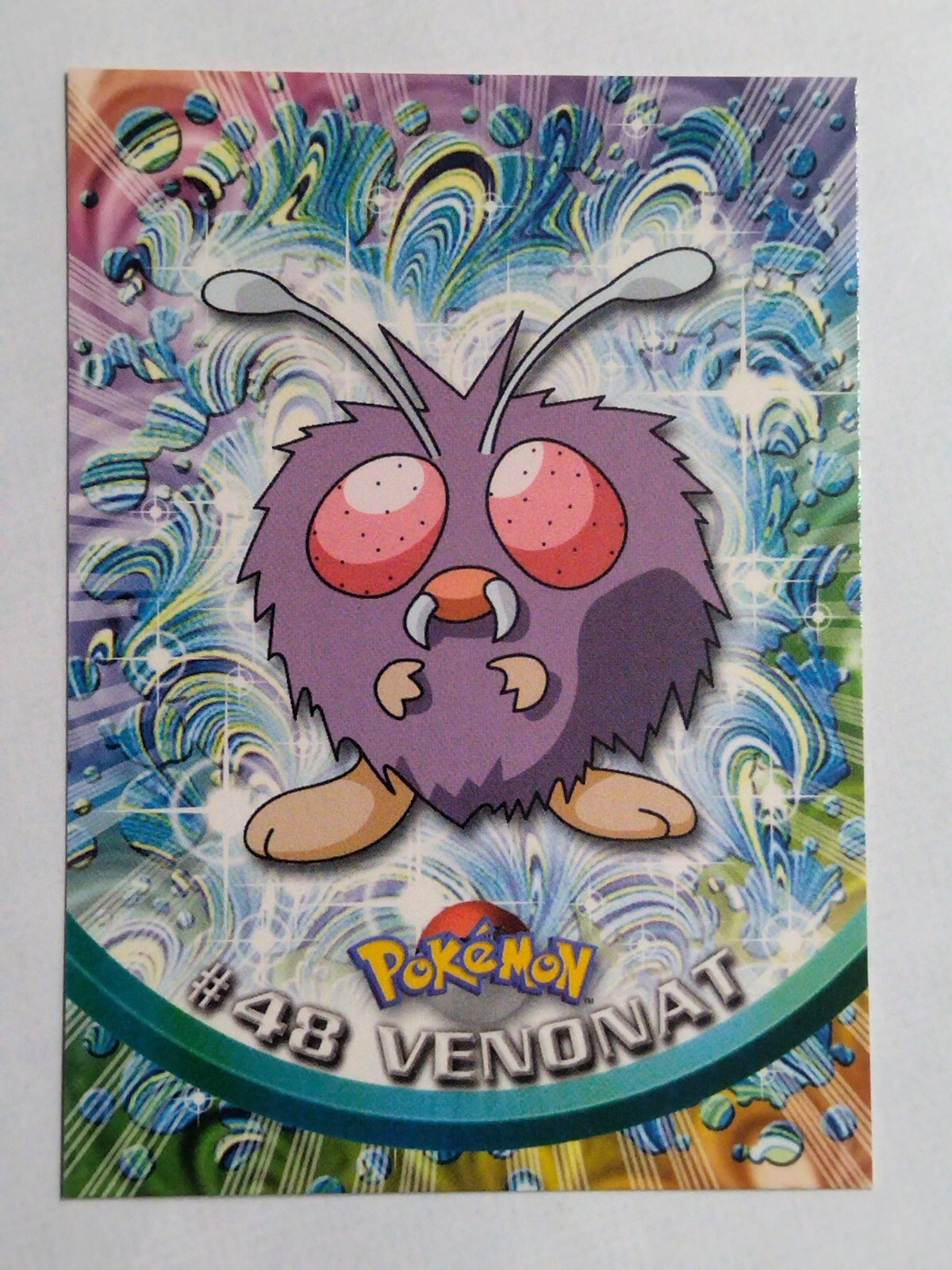 Venonat #48 Topps TV Animation Edition Pink Label Pokemon Card | eBay