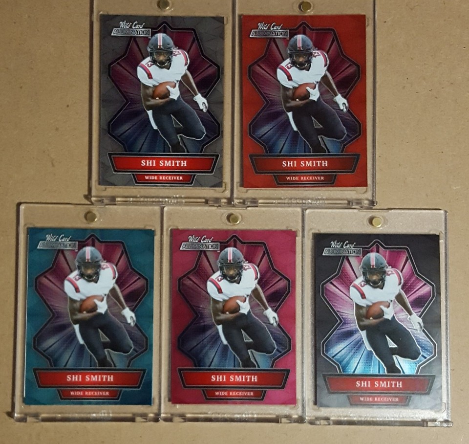 2021 Wild Card Alumination Shi Smith HoloLux, 5 Stripe, & 10 Stripe ...