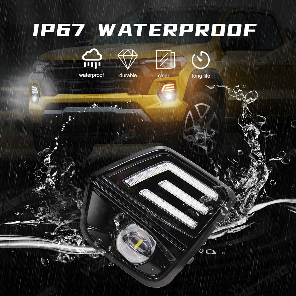 For Chevrolet Colorado 2023-2026 LED Daytime Running Fog Light Kits ...