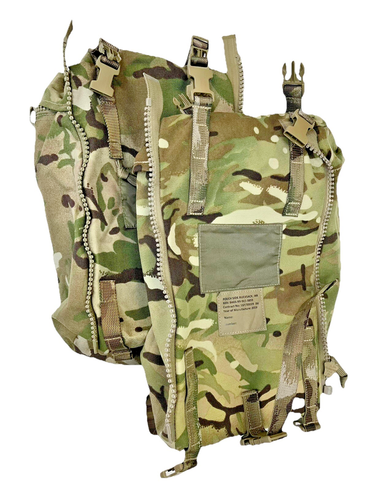 MTP Daysack Rocket Pouch British Army Issue Bergan Zip On Side Pockets ...