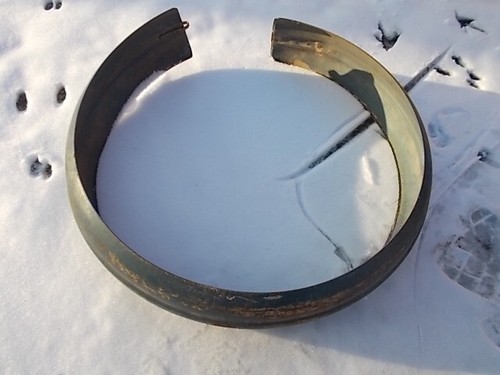 35 36 Ford spare wheel tire cover ribbed OUTER ring HOT RAT ROD ...