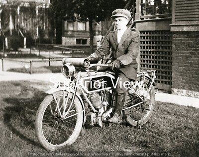 Vintage Excelsior Motorcycle Old Time Excelsior Motorcycle Riding ...