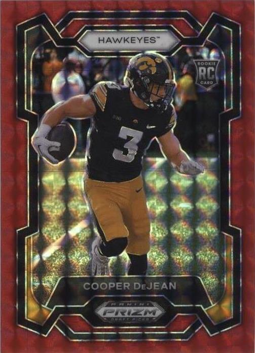 2024 Panini Prizm Draft Picks - Cooper DeJean #113 Red Finite Prizm ...