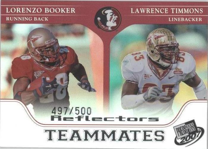 2007 Press Pass - Teammates Lorenzo Booker, Lawrence Timmons #90 ...