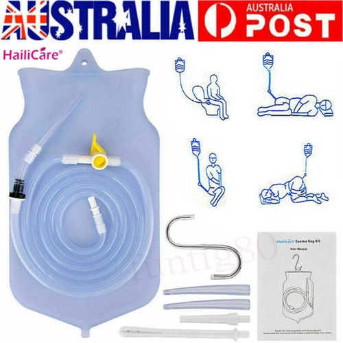 2L Reusable Medical Colon Cleansing Douche Enema Bag Kits Home Health ...