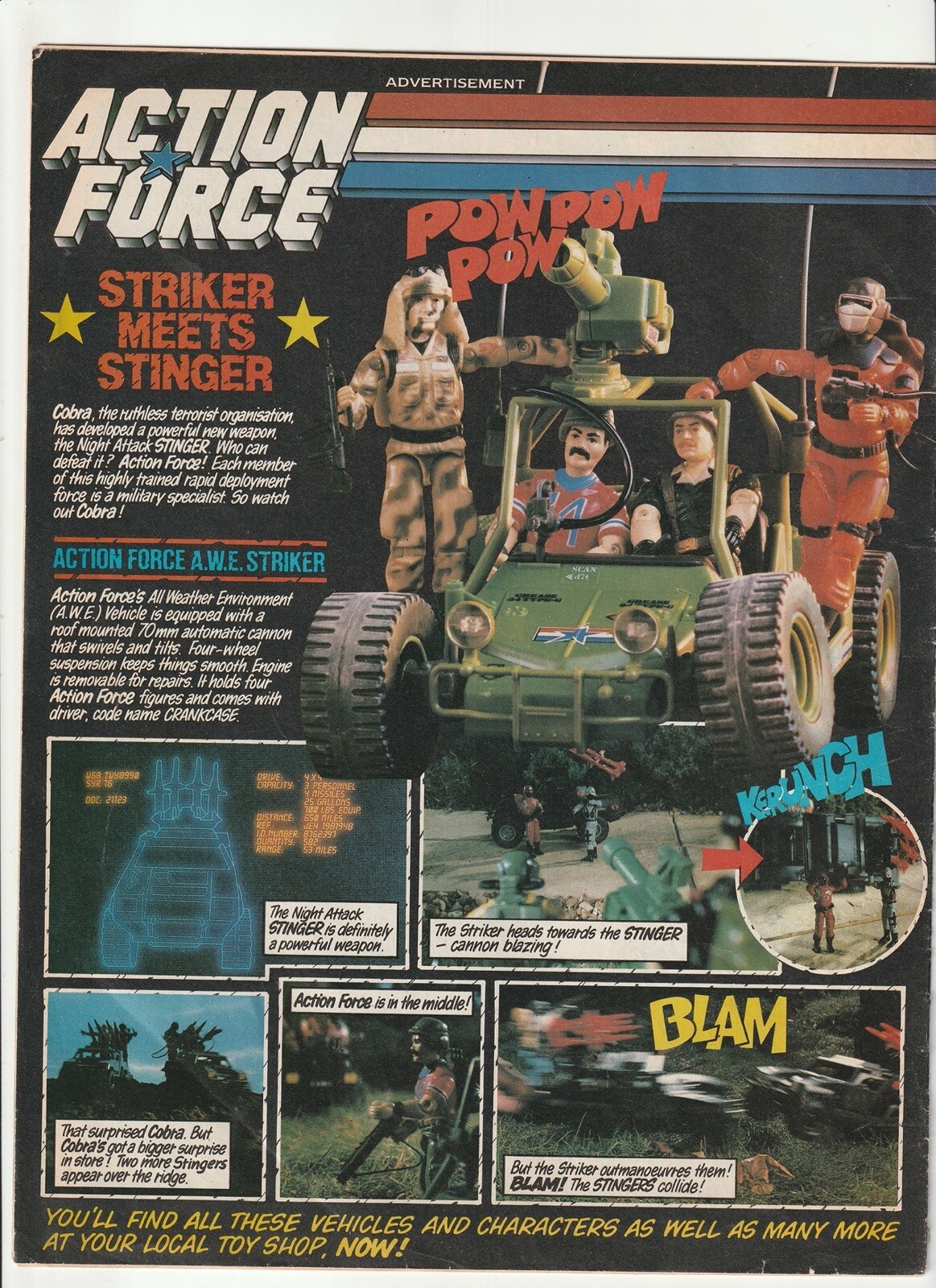 Marvel UK TRANSFORMERS #125 1987 Fine Bag/Board Comics GI JOE Crossover ...