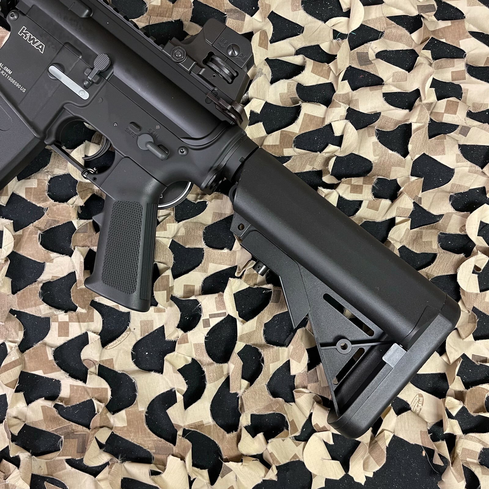NEW KWA KM4 SR7 AEG Airsoft Gun - Black | eBay