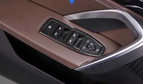 Wood Grain ABS Car Door Power Window Lift Switch Panel Cover for BMW X1 ...