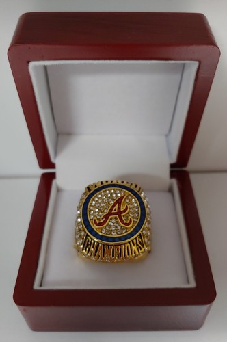 Will Smith - 2021 Atlanta Braves World Series Ring With Wooden Display ...