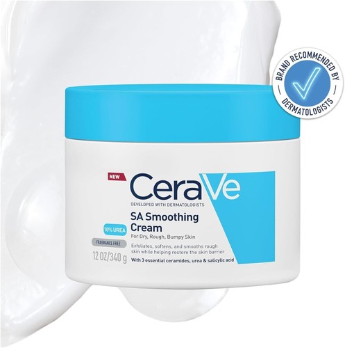 Cerave Sa Smoothing Moisturizing Cream 3 Ceramides for Dry, Rough ...