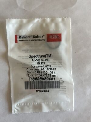 Ultra-Chemical-Resistant Kalrez 6375 O-Ring K#209 | eBay