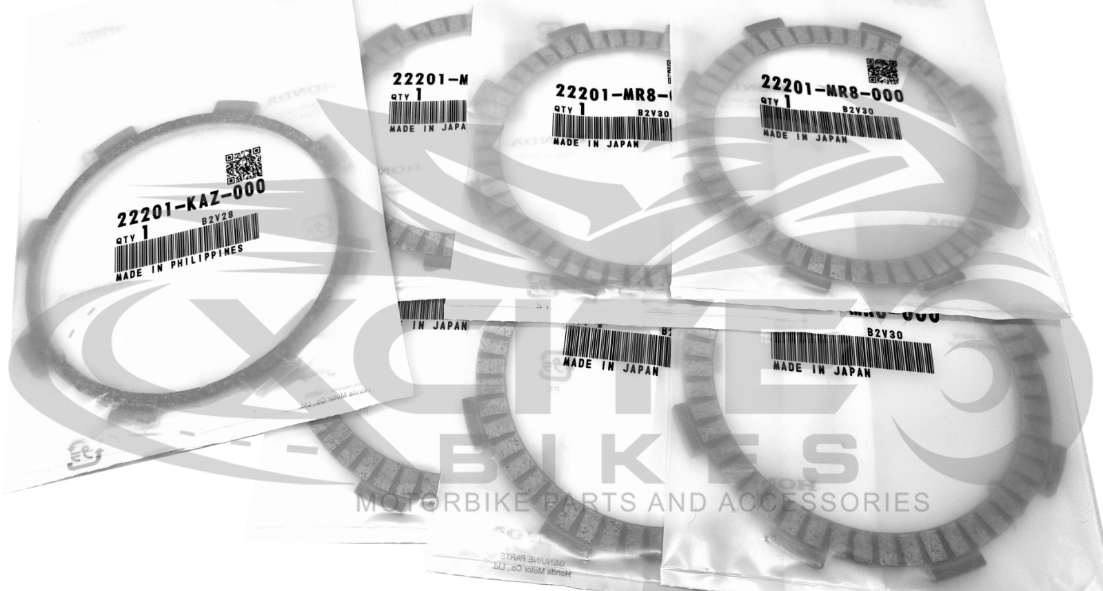 CBR250RR MC22 OEM Honda clutch friction plate kit 22201-MR8-000 22201 ...