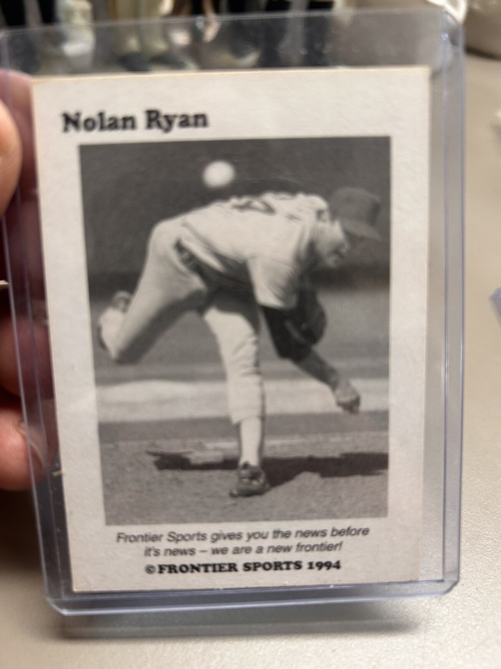 1994 Nolan Ryan GOLD FOIL Auto Special Retirement Card.Frontier Sports ...