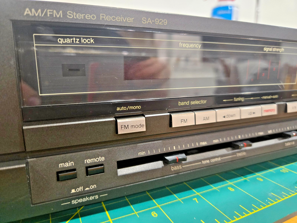 Technics SA‑929 Quartz Digital Synthesizer AM/FM Stereo Receiver ...