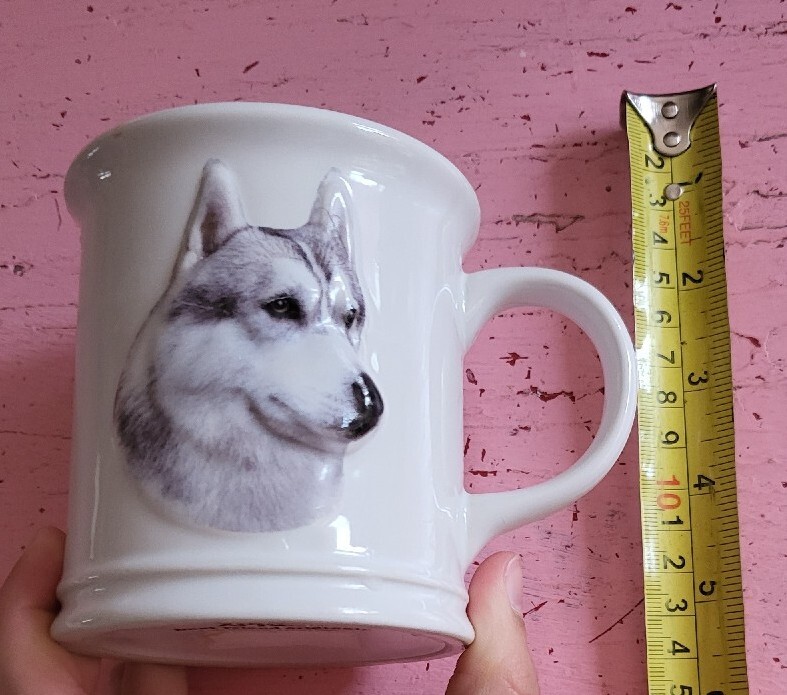Vintage Xpres Husky dog breed puppy mug best friend original coffee mug ...