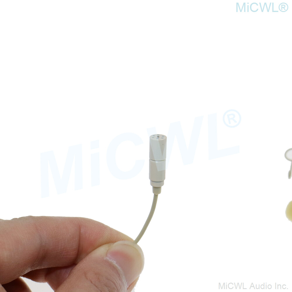 Beige Clip Lapel Microphone For Audio-Technica Wireless Mic BeltPack ...