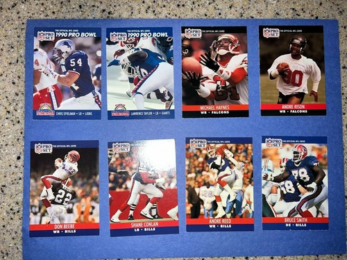 1990 PRO SET BASE FOOTBALL CARDS YOU CHOOSE 6-798 NFL CARD FREE ...