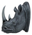 Safari Black Rhino Wall Plaque 14.5"H Taxidermy Rhinoceros Wall Decor ...