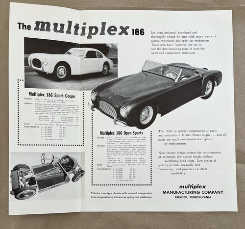 Multiplex 1953-1955 brochure catalog 186 Models 4 pages good condition ...