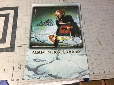 Rare! 17x11apx CD LP 40 Below Summer Promo POSTER Rock music OOP tour ...