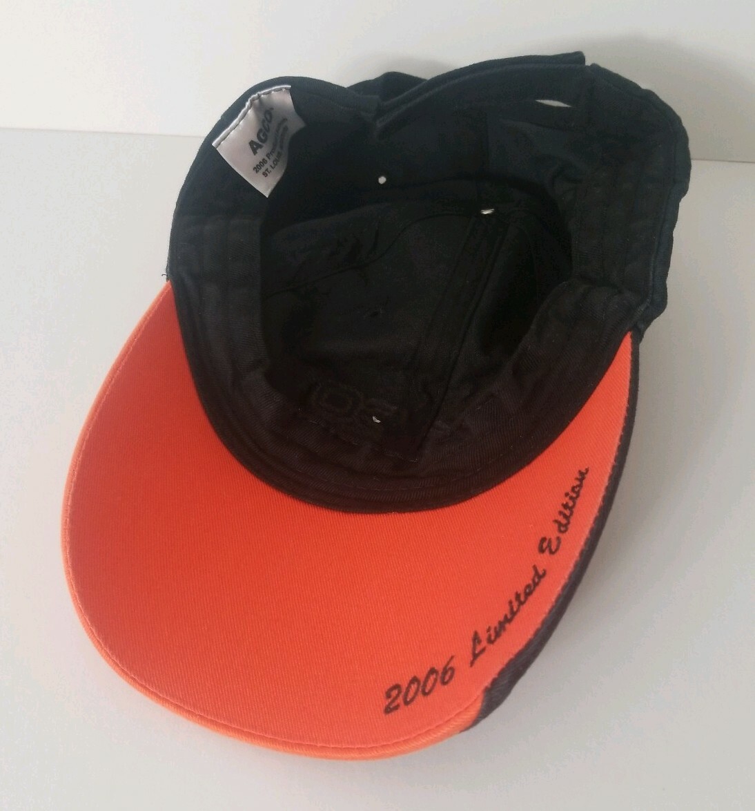 AGCO Logo 2006 Limited Edition Orange Black Cap Hat Adjustable Stapback ...