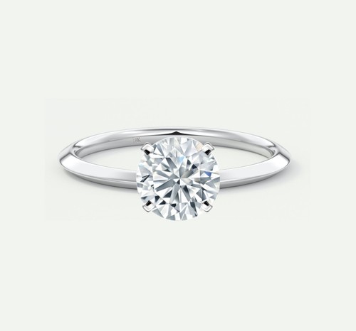 IGI F/VS 1.5 Ct Round Lab Created Grown Diamond Engagement Ring 18K ...
