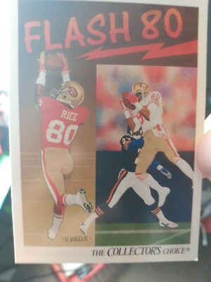 (READ DESCRIPTION) 1991 Topps Upper Deck Jerry Rice “Flash 80” Card #86 ...