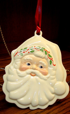 Large Ceramic Santa Claus Christmas Ornament St Nick Holiday Decor 6.5 ...