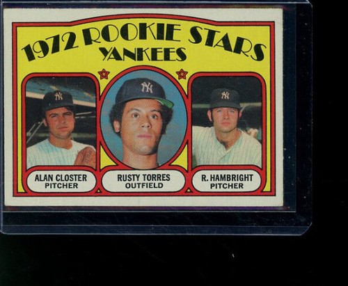 1972 Topps #124 RUSTY TORRES CLOSTER HAMBRIGHT Rookie Stars YANKEES | eBay