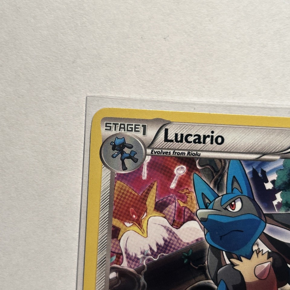 Pokémon 2016 TCG Lucario Fates Collide 63/124 Cosmos Holo Rare ...